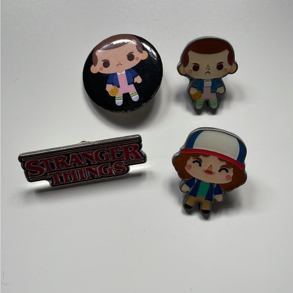 Netflix | Jewelry | Stranger Things Enamel Pins | Poshmark